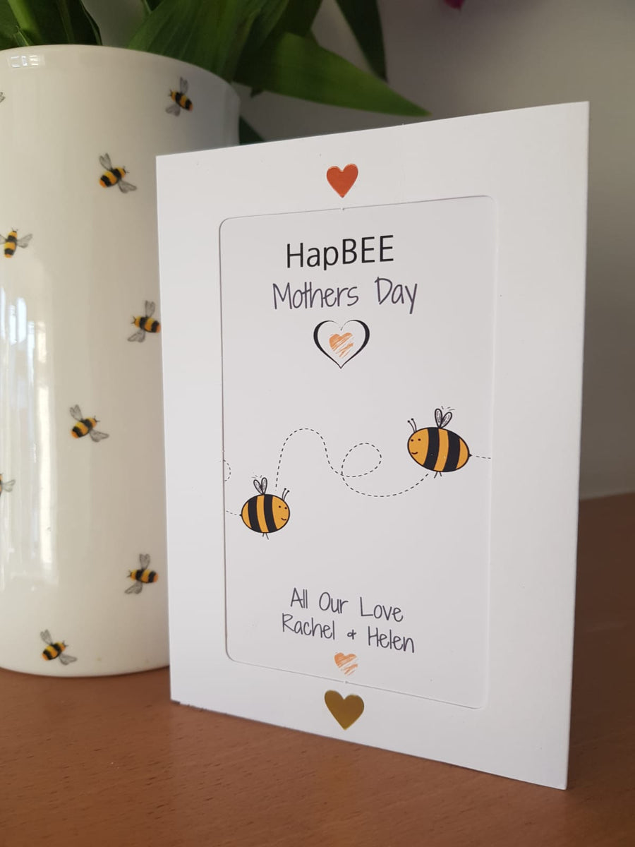 Personalised Mothers Day Card - Bee – Twinny Things
