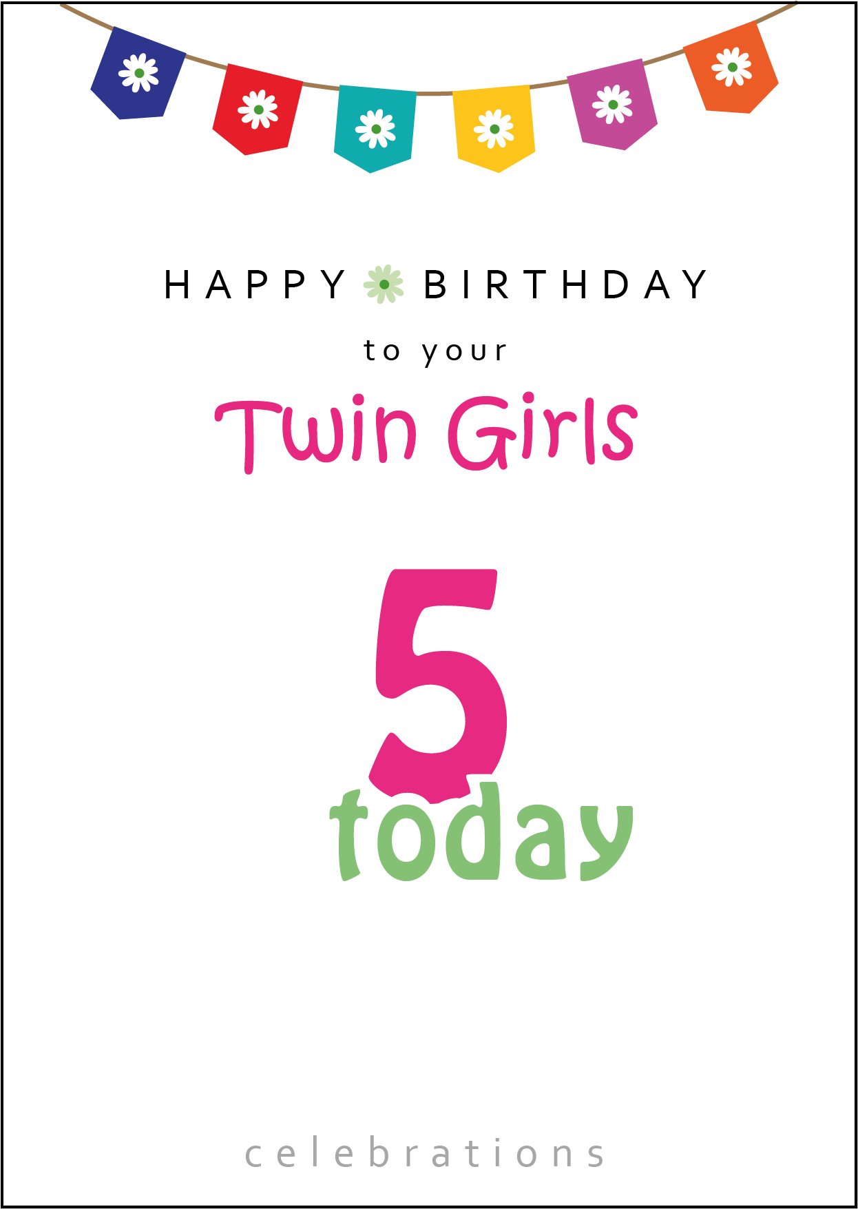 Happy 5th Birthday Twin Girls 100+ Birthday Wishes For Twins Happy